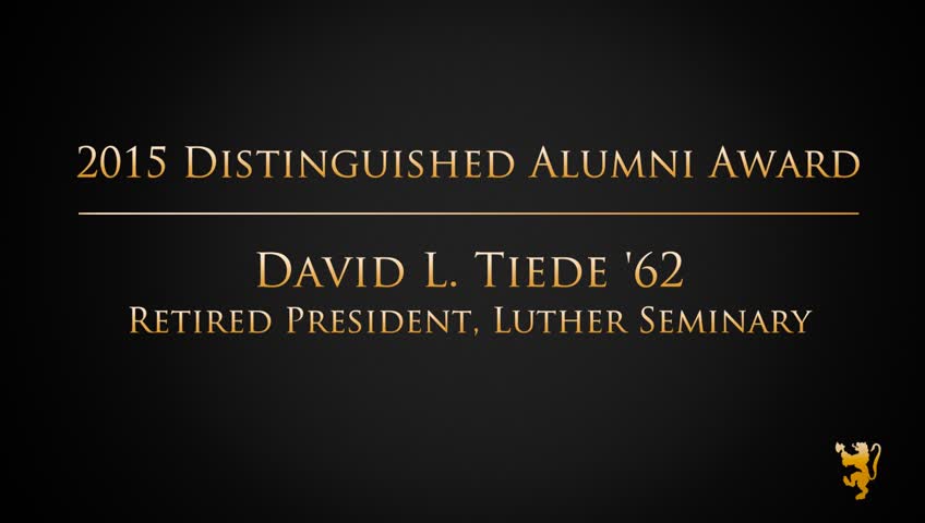 St. Olaf College — Alumni Awards: David Tiede